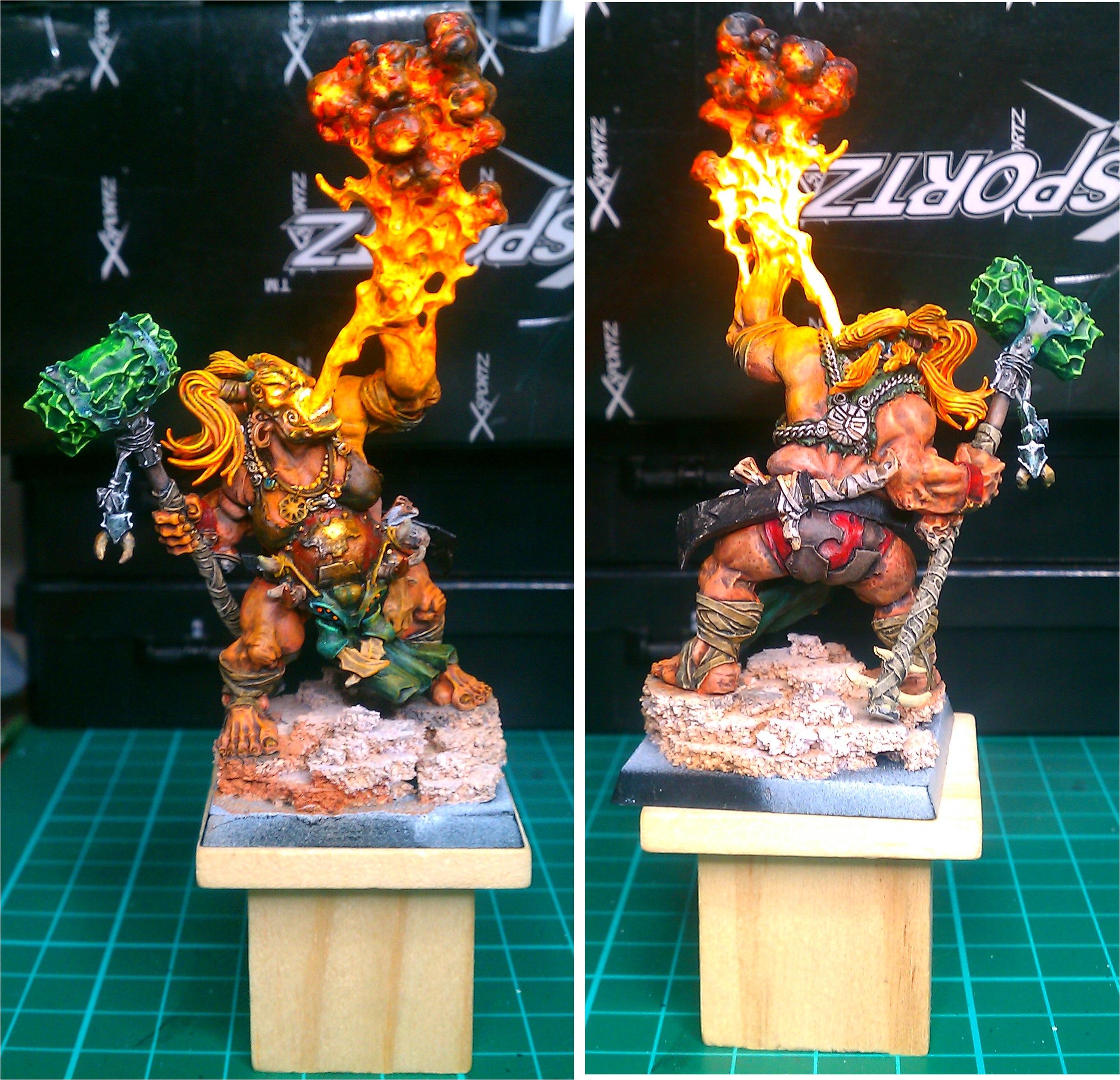 Female, Fire, Ogres, Work In Progress - Ogre firebelly female version WIP - Gallery - DakkaDakka